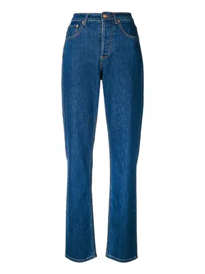Philosophy Di Lorenzo Serafini High-waist Straight Jeans - Blue