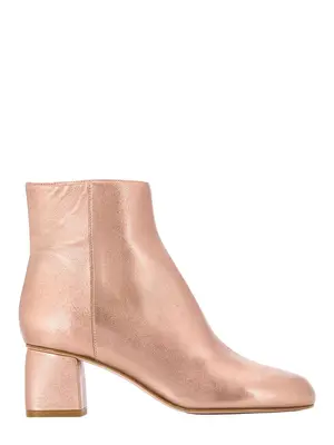 Red Valentino Side Zip Ankle Boots - Pink