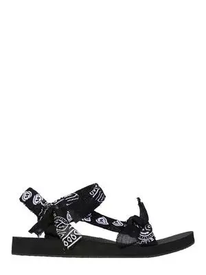 ARIZONA LOVE Trekky Bandana-print Sandals - Black