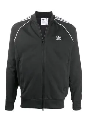 Adidas Stripe Trim Track Jacket - Black