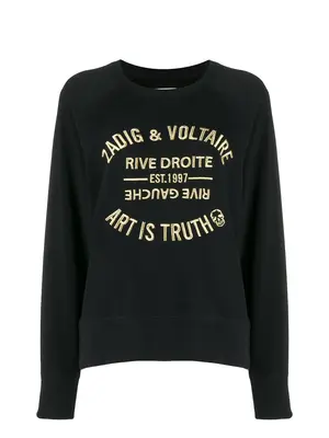 Zadig&Voltaire Art Is Truth Embroidered Sweatshirt - Black