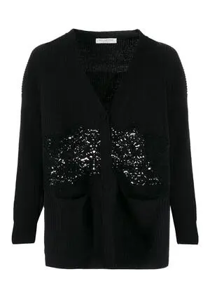 PHILOSOPHY DI LORENZO SERAFINI Lace Panel Cardigan