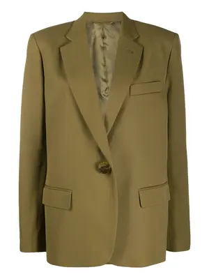 Attico Single-breasted Blazer - Green