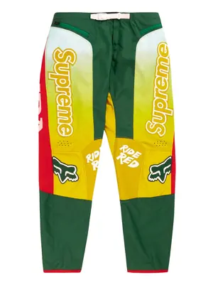 Supreme Honda Fox Racing Moto Track Pants - Yellow