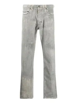 John Elliott Coated Denim Jeans - Grey