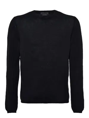 Prada Crew-neck Cashmere Jumper - Black