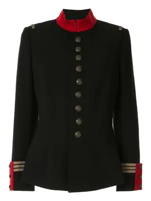 Ralph Lauren Fitted Military Jacket - Black