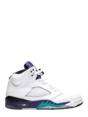 JORDAN Air 5 Retro Grape Sneakers - White