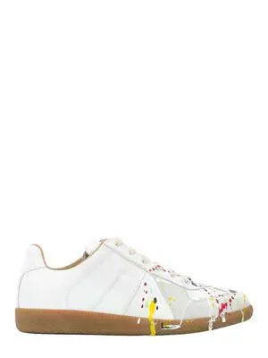 MAISON MARGIELA Replica Paint-splatter Sneakers - White