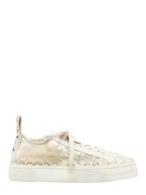 Chloé Lauren Lace Sneakers - Neutrals