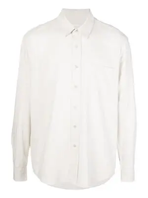 Our Legacy Long-sleeve Silk Shirt - White
