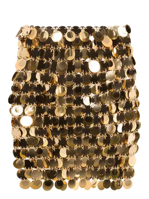 Rabanne Sequin-embellished Mini Skirt - Gold