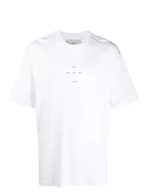 SONG FOR THE MUTE Logo Print Cotton T-shirt - White