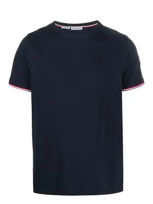 Moncler Stretch-cotton T-shirt - Blue