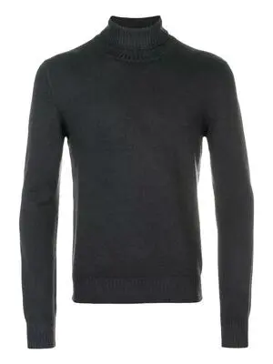 D4.0 Long-sleeved Roll-neck Sweater - Grey