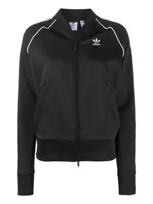 Adidas Zipped Track Sweatshirt - Black