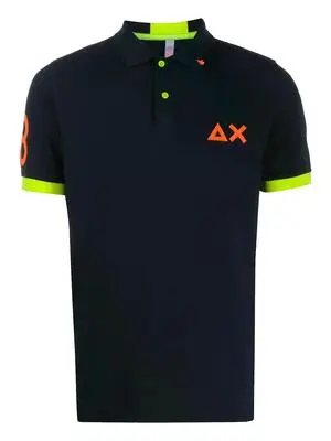 SUN 68 68 Logo Polo Shirt - Blue