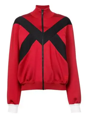 Givenchy Zip-up Bomber Jacket With Stripe Detail - Red