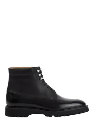 John Lobb Alder Leather Lace-up Boots - Black