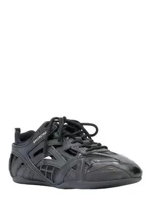 Balenciaga Panelled Lace-up Sneakers - Black