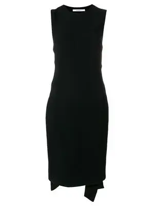 Givenchy Open Back Tie Waist Dress - Black