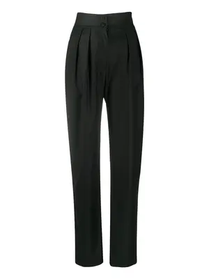 Matériel Tapered-leg Wool Trousers - Black