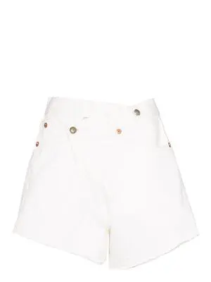 R13 R13 Crossover Waist Denim Shorts
