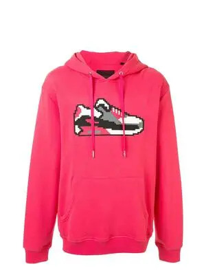 MOSTLY HEARD RARELY SEEN Low-poly Sneaker Hoodie - Red