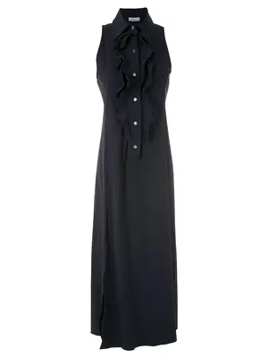 AMIR SLAMA Amir Slama Ruffle-Trim Maxi Dress