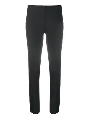 P.a.r.o.s.h Slim Fit Cropped Trousers - Black
