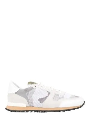 Valentino Garavani Rockrunner Camouflage Sneakers - White
