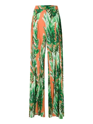 AMIR SLAMA Printed Wide Leg Trousers