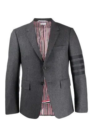 Thom Browne 4-bar Single-breasted Blazer - Grey