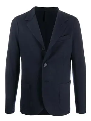 Harris Wharf London Wool Twill Blazer - Blue