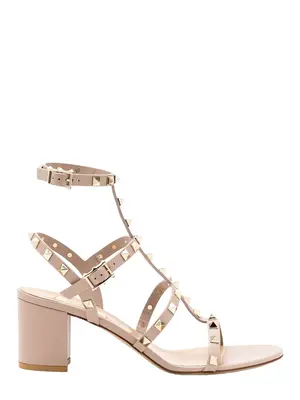 Valentino Garavani 60mm Rockstud Sandals - Neutrals