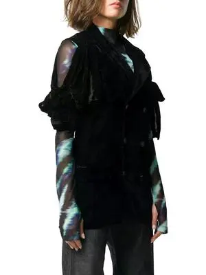 Comme Des Garçons 1980s Velvet Jacket - Black