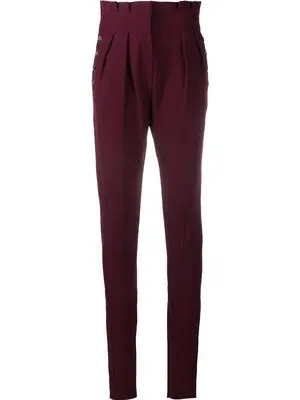 Dior 2000s Slim-fit Trousers - Red