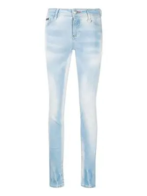 Philipp Plein High-rise Skinny Fit Jeggings - Blue