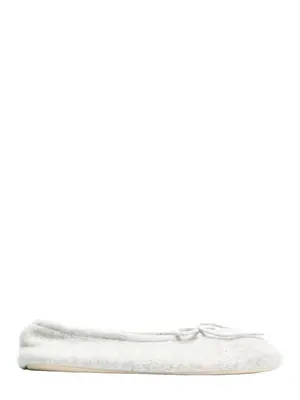 N.peal Bow Tie Slippers - Grey