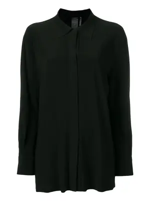 Norma Kamali Concealed Fastened Shirt - Black