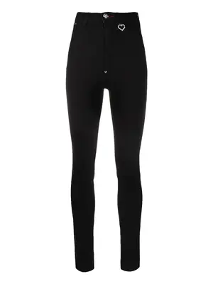 Philipp Plein Super High Rise Jeggings - Black
