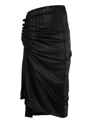 Rabanne Metallic Threaded Skirt - Black