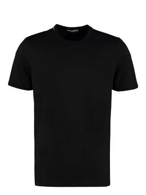 Dolce & Gabbana Logo-appliqué T-shirt - Black