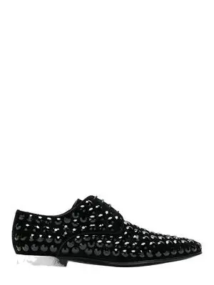 Dolce & Gabbana Stud-embellished Oxford Shoes - Black