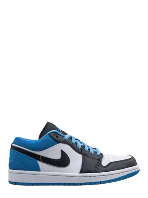 JORDAN Air 1 Low Laser Blue Sneakers - Black