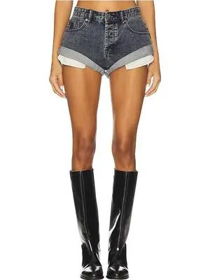ONETEASPOON Bandits Low Waist Denim Short - Indigo Blue