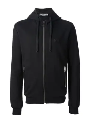 Dolce & Gabbana Drawstring Hoodie - Black