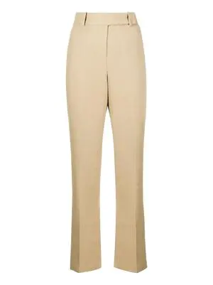 Michael Kors High-waisted Straight-leg Trousers - Neutrals