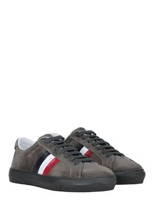 Moncler Monaco Lace Up Sneakers - Grey