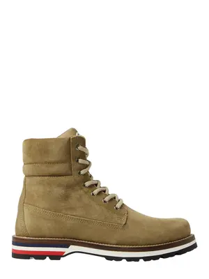 Moncler Vancouver Suede Hiking Boots - Green